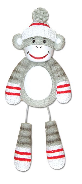 Sock Monkey Ornament | Personalized Free – Callisters Christmas