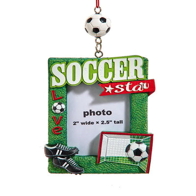 Soccer Star Picture Frame Ornament | Soccer Ornament – Callisters Christmas