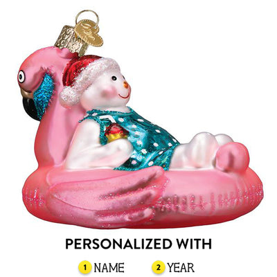 Pool Float Snowman Ornament | Old World Christmas – Callisters Christmas