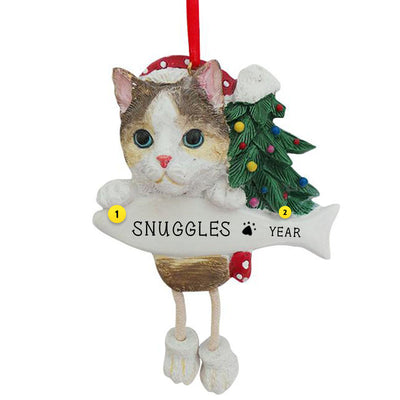 Calico Cat Ornament | Personalized Free – Callisters Christmas