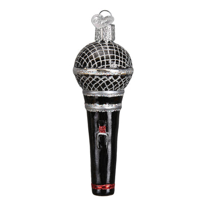 Glass Microphone Ornament | Old World Christmas – Callisters Christmas
