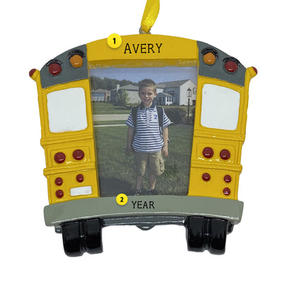 School Bus Picture Frame Ornament | Personalized Free – Callisters ...