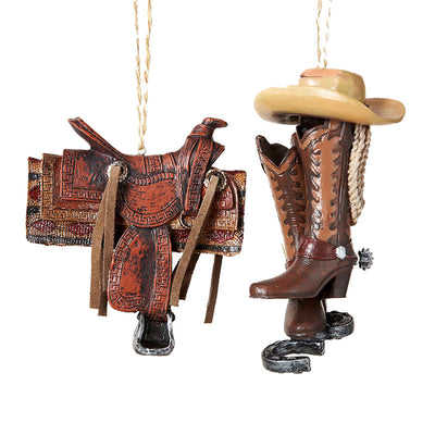 Saddle Ornament | Western Ornaments – Callisters Christmas