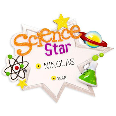 Science Star Ornament | Personalized Free – Callisters Christmas